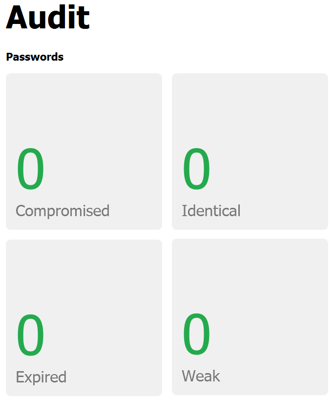 Using Password Audit in Enpass
