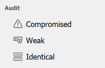 Checking password health in Enpass
